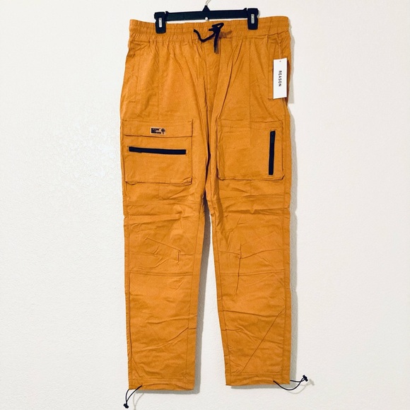 Reason | Pants | Reason Brand Drawstring Cargo Pants Timber | Poshmark